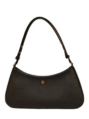 Tory Burch Brand Logo Handbag - Black