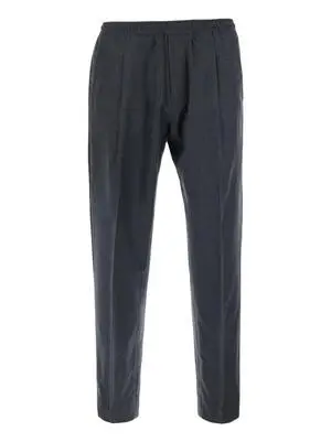 LOW BRAND Elastic-waist Casual Trousers - Grey