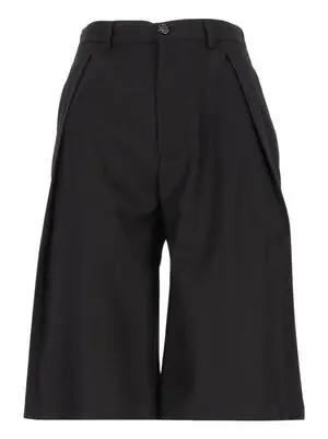 Barena Venezia Pleated Bermuda Shorts - Black