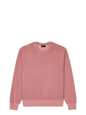 A.p.c. Logo-print Sweatshirt - Raspberry