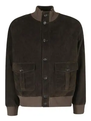 CIRCOLO 1901 Long-sleeve Stand-collar Jacket - Mud