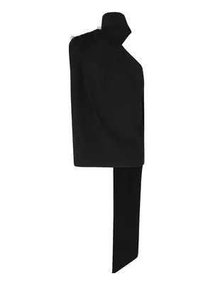 Giuseppe Di Morabito Giuseppe Di Morabito Sleeveless High Neck Top With Ribbon Ties Black