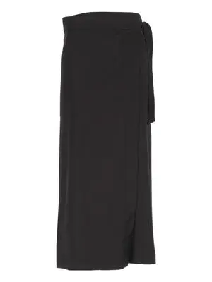 Barena Venezia Fulvia Wrap Midi Skirt - Black