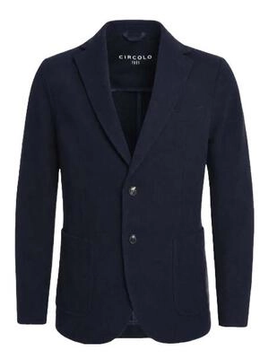 CIRCOLO 1901 Fleece Two-button Blazer - Navy