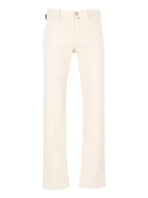 Jacob Cohen Straight-leg Casual Trousers - White