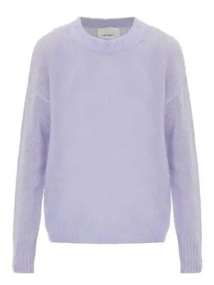 LISA YANG Lova Crew Neck Knitted Sweater - Purple