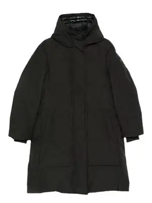 Canada Goose Long Padded Hooded Coat - Black
