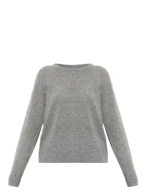 LISA YANG Lova Crew Neck Knitted Sweater - Grey