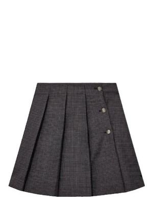 EMPORIO ARMANI Emporio Armani Pleated Houndstooth Mini Skirt