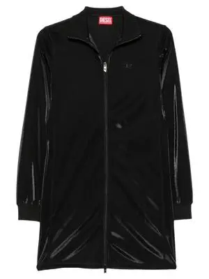 DIESEL® D-rosy Zip-up Mini Dress - Black
