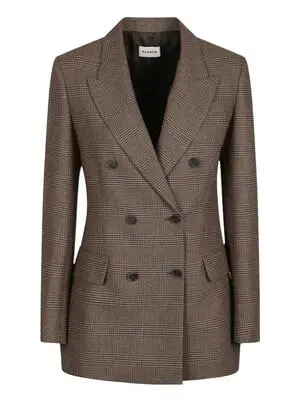 P.A.R.O.S.H P.A.R.O.S.H. Double-Breasted Plaid Blazer
