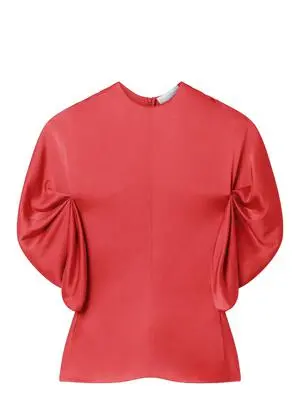 Stella McCartney Draped Sleeve Blouse - Red
