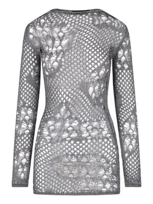 DONDUP Crochet Distressed Dress - No