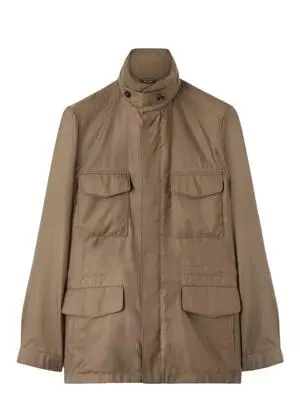 Loro Piana Traveller Field Jacket - Houndstooth Brown
