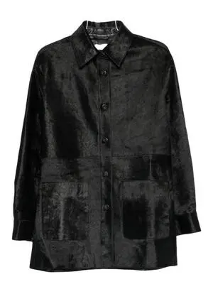 ALYSI Straight-cut Casual Jacket - Brown