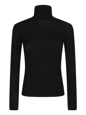 P.a.r.o.s.h Ribbed Turtleneck Knitted Jumper - Black