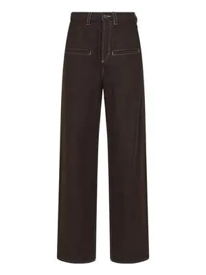 UMA WANG Wide Leg Trousers - Black
