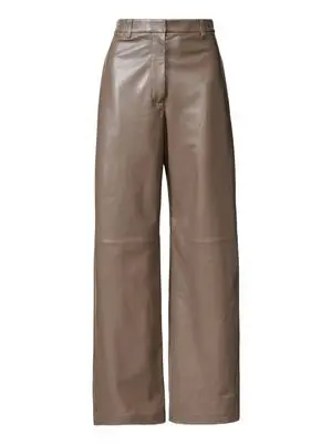 FABIANA FILIPPI Fabiana Filippi Straight-Leg Leather Trousers