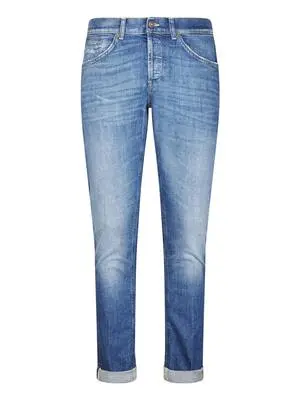 DONDUP George Slim-fit Jeans With Turn-up Trim - Blue