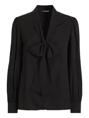 DOLCE & GABBANA Dolce & Gabbana Stretch Charmeuse Blouse