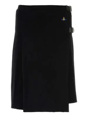 VIVIENNE WESTWOOD Alex Kilt Pleated Pants - Black