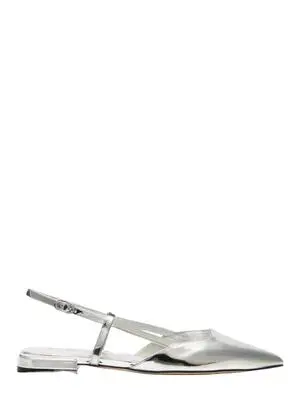 STUART WEITZMAN Vinnie Slingback Flat - Silver