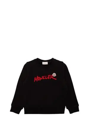 MONCLER Moncler Long Sleeve Crewneck Sweatshirt With Logo