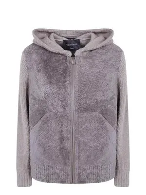 Fabiana Filippi Shearling Zip Hooded Jacket - No
