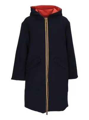 K-WAY Reversible Hooded Zip-up Coat - Blue