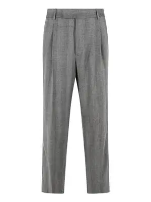 PT TORINO Pleated Casual Trousers - Grey
