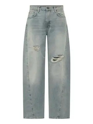 HAIKURE Clyde Double Wide-leg Jeans - Gray