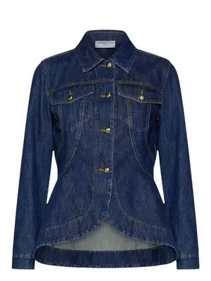 Marella Marella Button-Front Denim Jacket Blue