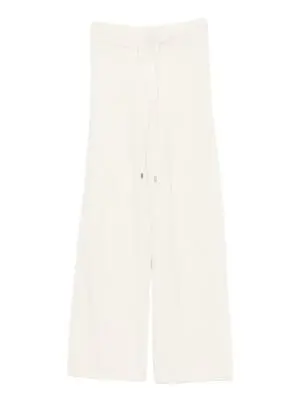 ERMANNO FIRENZE Drawstring-waist Fine-knit Trousers