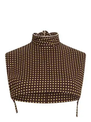 Philosophy Di Lorenzo Serafini Polka-dot Cropped Top - Brown