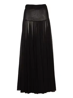 Philosophy Di Lorenzo Serafini Pleated Maxi Skirt - Black