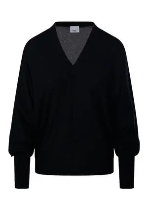 NUDE V-neck Sweater - Black