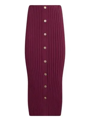 PHILOSOPHY DI LORENZO SERAFINI Philosophy Di Lorenzo Serafini Ribbed Button Knit Skirt
