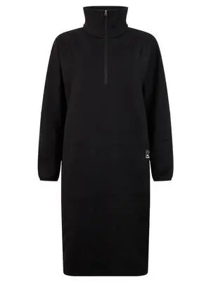 Herno Zip-neck Midi Dress - Black