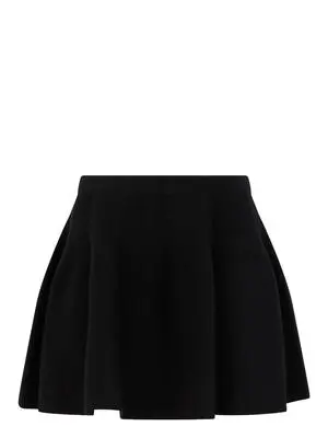 LISA YANG Knitted Mini Skirt - Black