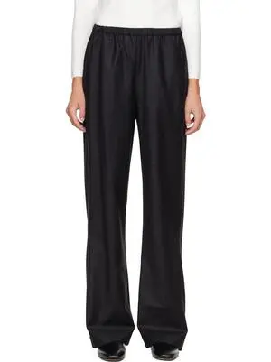 RÓHE Relaxed Straight-leg Pants - Black