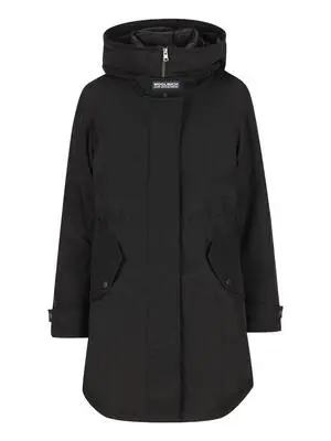 Woolrich Hooded Padded Coat - Blk