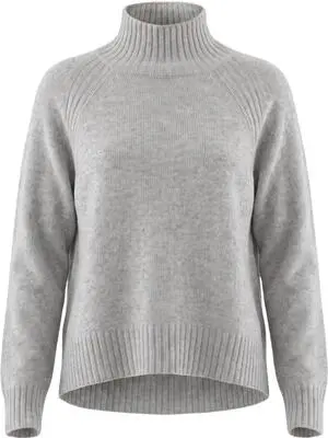 DONDUP Dondup Raglan Sleeve Wool Sweater Grey