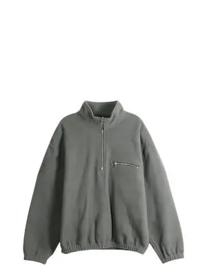 RIER Half-zipped High Neck Sweatshirt - No