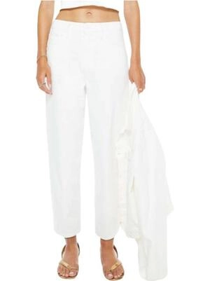 MOTHER Rabbit Hole Ankle Jeans - No