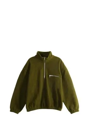 RIER Half-zipped High Neck Sweatshirt - No