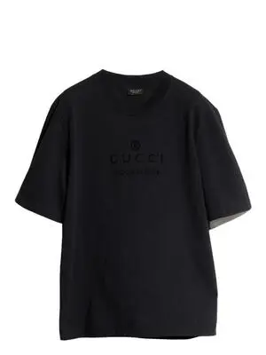 Gucci Cotton Jersey T-shirt With Print - Black