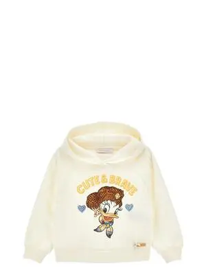 MONNALISA Monnalisa Daisy Duck Graphic-Print Hoodie