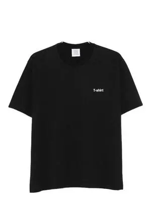 Vetements Slogan-print T-shirt - Black
