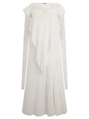 PHILOSOPHY DI LORENZO SERAFINI Philosophy Di Lorenzo Serafini Ruffled Midi Dress