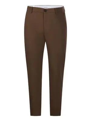 DEPARTMENT 5 Tailored Trousers With Belt Loops - Caffe